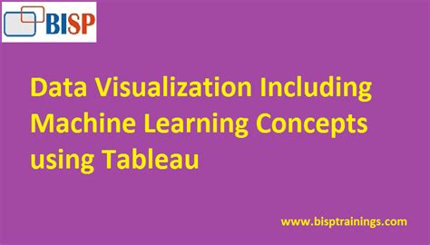 Data Visualization With Machine Learning In Tableau