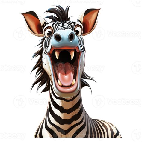 Cute Zebra Ai Generated 32999107 Png