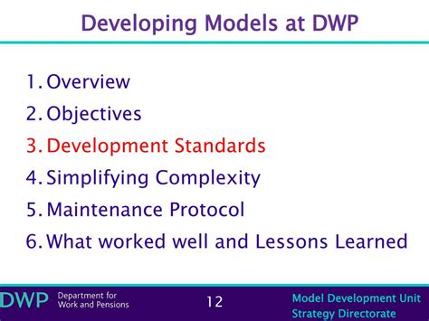 Ppt Developing And Maintaining Dynamic Micro Simulation Models At Dwp Powerpoint Presentation