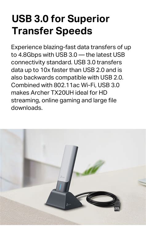 TP Link AX1800 High Gain Dual Band Wireless USB Adapter Archer TX20UH Shopee Malaysia