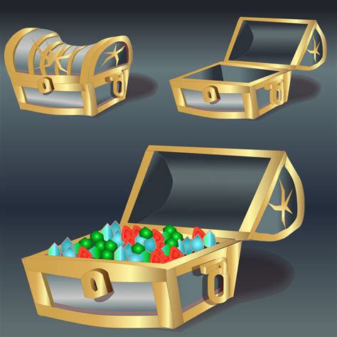 Treasure Chest Vector 7724425 Vector Art At Vecteezy