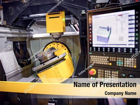 Cnc Machine Tool Powerpoint Template Cnc Machine Tool Powerpoint
