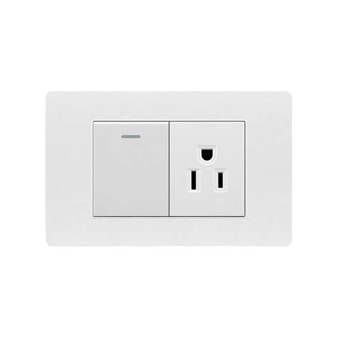 Electric 1 Gang 1 Way Switch Us Standard 3 Pole Plug Socket Electrical Socket And Socket