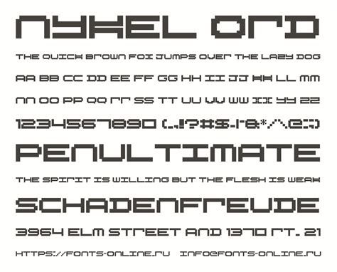Nykel Ord Font