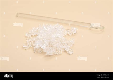 Sodium Thiosulfate Or Sodium Thiosulphate On Beige Background Stock