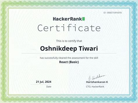 Oshnikdeep Tiwari On Linkedin Reactjs Certification Webdevelopment