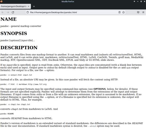 Pandocを用いたmarkdownからhtmlに変換手順 ぺんぎんや