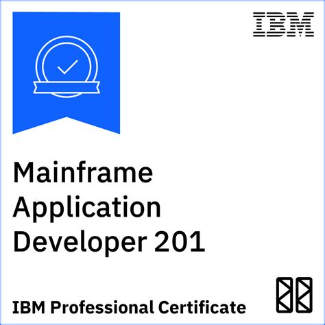 Badge Mainframe Application Developer 201 Ibm Training Global