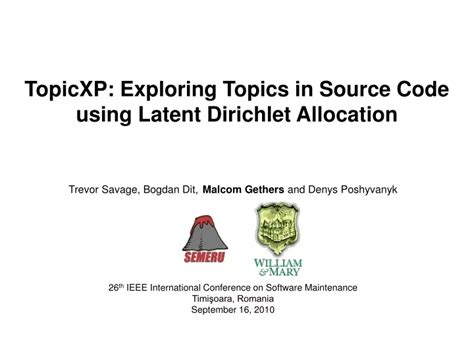 Ppt Exploring Source Code With Latent Dirichlet Allocation Powerpoint Presentation Id9351579