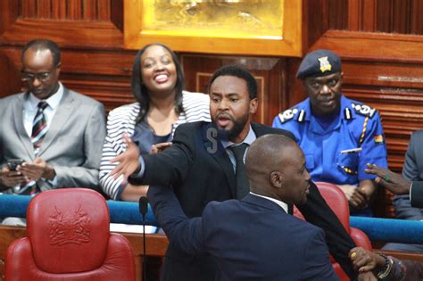 [photos] Drama In Senate After Sifuna Haji Altercation During Plenary Session Over Ojwangs Death