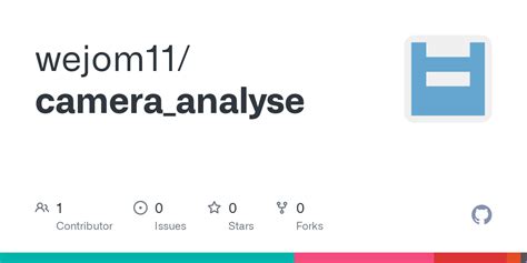 Github Wejom11cameraanalyse
