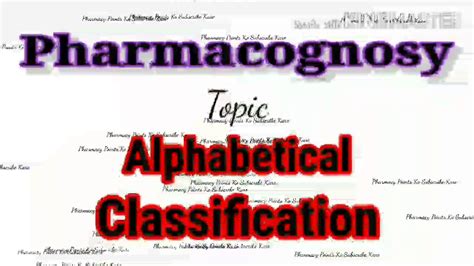 Alphabetical Classification Youtube