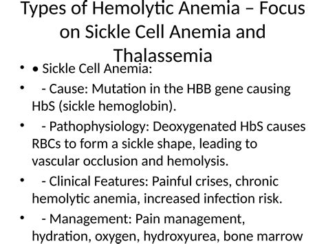Hemolytic Anemia Presentation Updated V2 Pptx