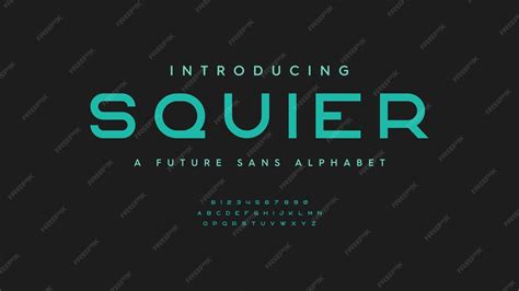 현대 알파 ⁇ 폰트 기술 타이포그래피 미래의 대문자 ⁇ 터 일러스트레이터 프리미엄 벡터