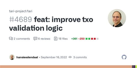 feat improve txo validation logic by hansieodendaal · pull request