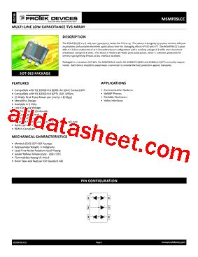 MSMF05LCC Datasheet PDF Protek Devices