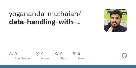 Github Yogananda Muthaiah Data Handling With Python
