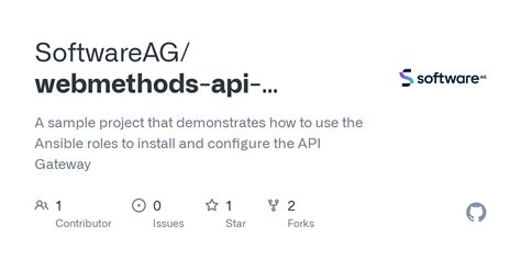 Github Softwareagwebmethods Api Gateway Ansible A Sample Project