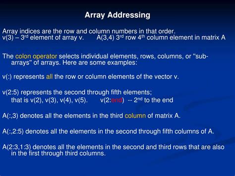 Ppt Chapter 2 Numeric Cell And Structure Arrays Powerpoint