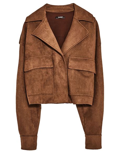 КУРТКА ИЗ ИСКУССТВЕННОЙ ЗАМШИ | Casual, Cute jackets, Jacket outfits