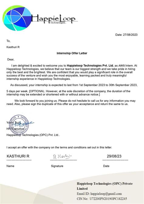 Kasthuri Ramesh On Linkedin Aws Happieloop Internship