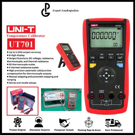 Jual UNI T UT701 Single Function Temperature Calibrator Lampu Latar LCD Temperature Detector