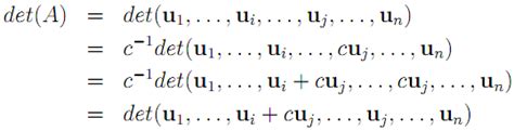 Linear Algebra 13 Determinant Physics Reference