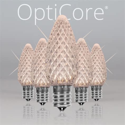 C9 Twinkle Warm White Opticore Led Christmas Light Bulbs