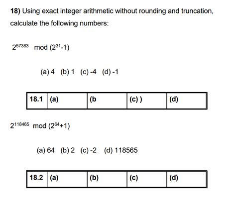 Solved Calculate Without Using Any Calculator Or Chegg Com