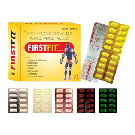 firstfit tablets diclofenac potassium and paracetamol tablets azine healthcare pvt ltd