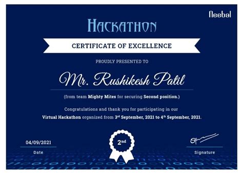 Rushikesh Patil On Linkedin Hackathon Mightymites Secondposition Latepost Team Thankyou