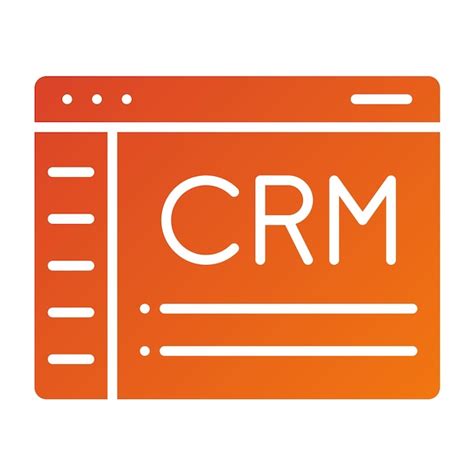 Premium Vector Crm Icon Style