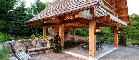 Minneapolis Mn Timber Gazebo Custom Timber Frames