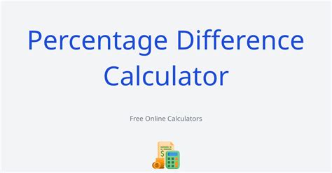 Percentage Difference Calculator