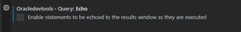 Vs Code Oracle Developer Hide Sql In Results Window Stack Overflow