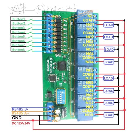 Usb 16 Relay Module Din Rail Box Modbus Rtu Timers 12v 42 Off