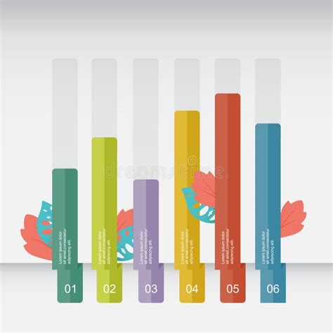 Bar Chart Graph Diagram Statistical Business Infographic Illustration