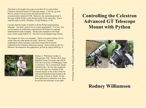Controlling The Celestron Advanced Gt Telescope Mount With Python By Rodney Williamson 3254