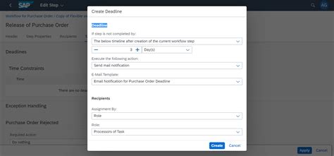 Deadline Monitoring With E Mail Notification In Po Sap Community