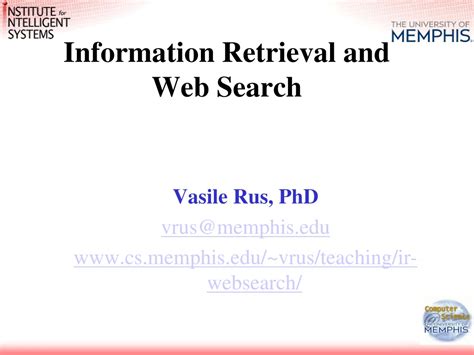 Ppt Information Retrieval And Web Search Powerpoint Presentation