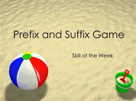 PPT Prefix And Suffix Game PowerPoint Presentation Free Download ID 3319784