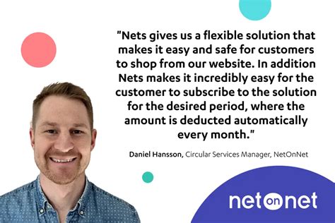 More Sustainable Trade By Netonnet Through Nets Payment Subscription Nets