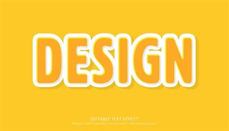 premium vector text effect editable template vector design 3d bold style