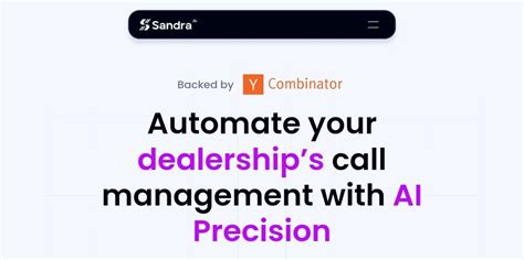 Jeremy Daniels On Linkedin Sandra Ai Yc F24 Helps Car Dealerships And Auto Repair Shops Handle