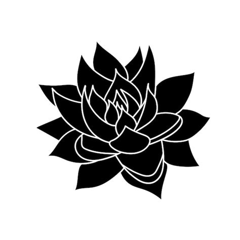 인쇄 및 디자인에 대 한 간단한 스타일 벡터 일러스트 레이 션 사막 꽃에 즙이 많은 Echeveria 프리미엄 벡터