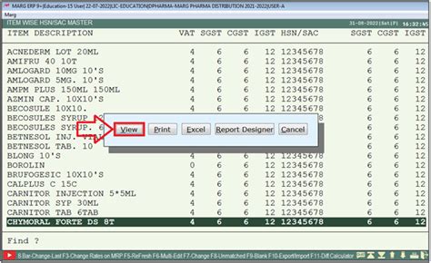 How To View HSN Wise Stock Report In Marg Software