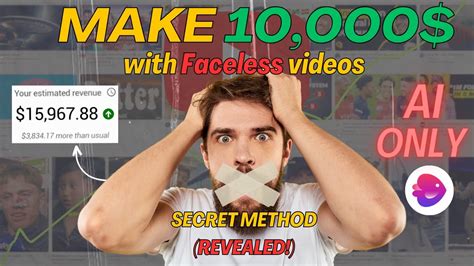 The Easiest Way To Making 10k A Month On Youtube With Faceless Videos Using Ai Secret Method