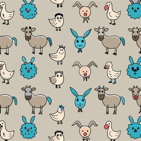 귀여운 작은 양의 다채로운 만화 일러스트레이션 프리미엄 Ai 생성 벡터