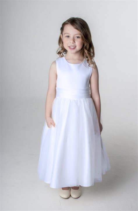 Simple White Dresses For Girls
