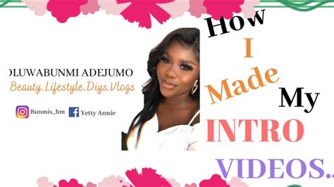 TUTORIAL HOW TO MAKE AN INTRO VIDEO YouTube